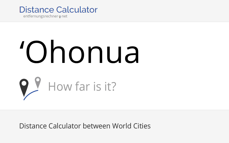 Where is ‘Ohonua, Tonga located? Distance, Country & Map