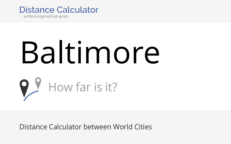 Where is Baltimore, United States located? Distance, Country & Map
