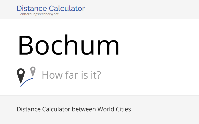 Where is Bochum, Germany located? Distance, Country & Map