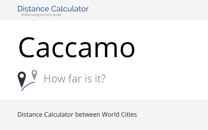Where is Caccamo, Italy located? Distance, Country & Map