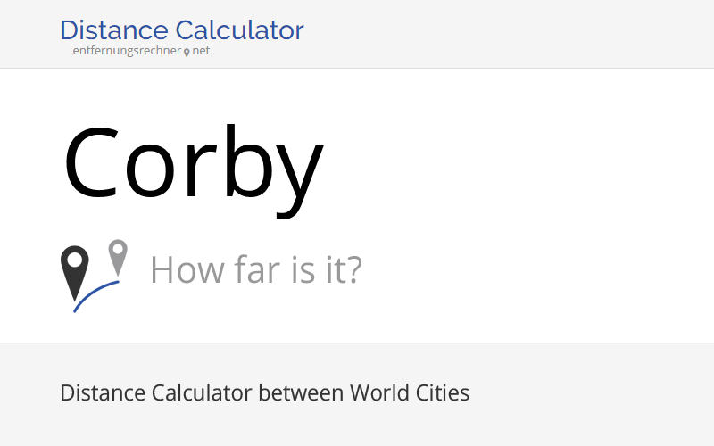Where is Corby, United Kingdom located? Distance, Country & Map