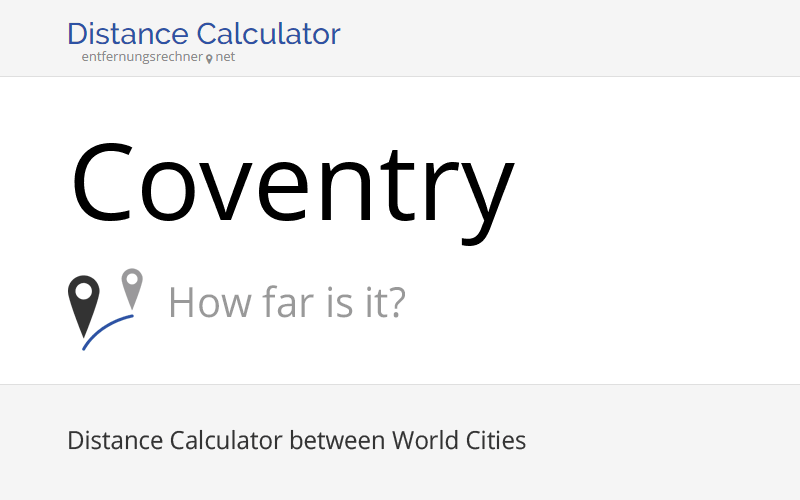 Where is Coventry, United Kingdom located? Distance, Country & Map