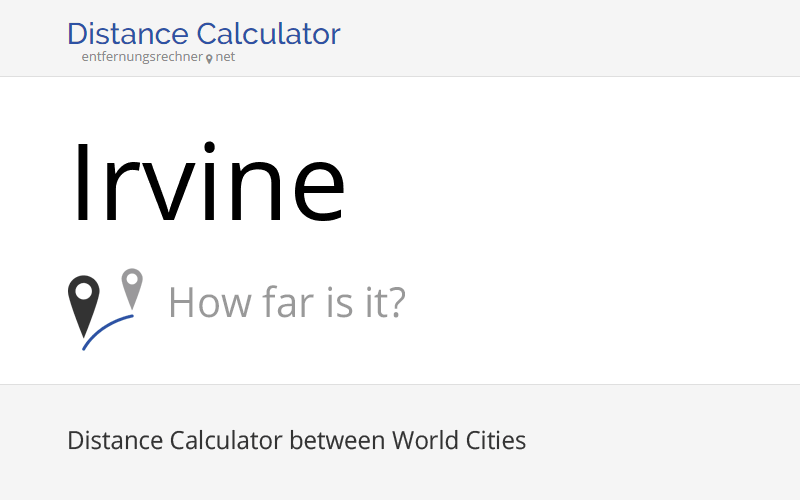 Where is Irvine, United States located? Distance, Country & Map