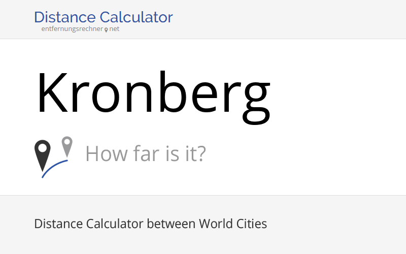 Where is Kronberg, Germany located? Distance, Country & Map