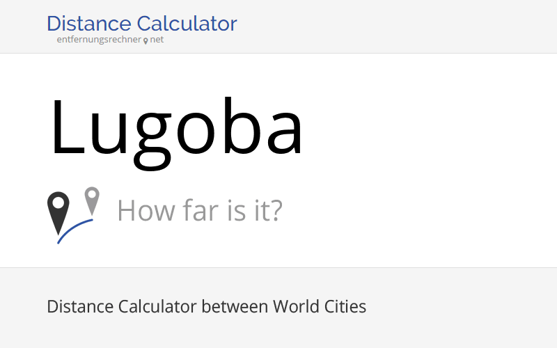 Where is Lugoba, Tanzania located? Distance, Country & Map