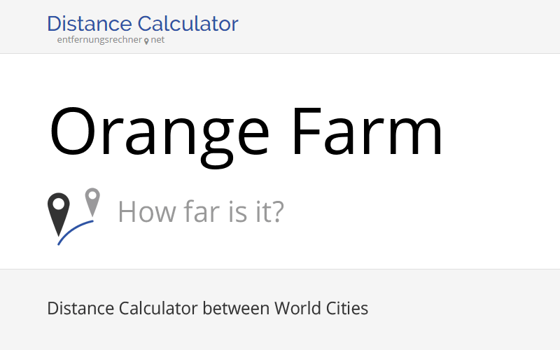 Where is Orange Farm, South Africa located? Distance, Country & Map