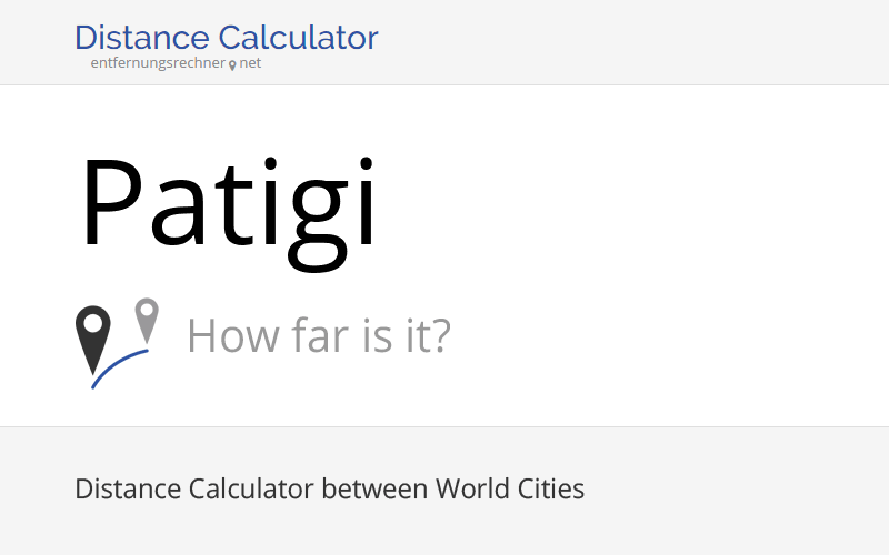 Where is Patigi, Nigeria located? Distance, Country & Map