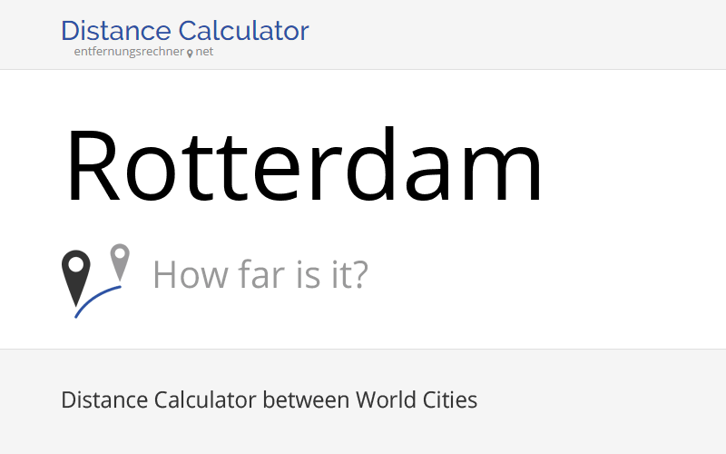 Where is Rotterdam, The Netherlands located? Distance, Country & Map