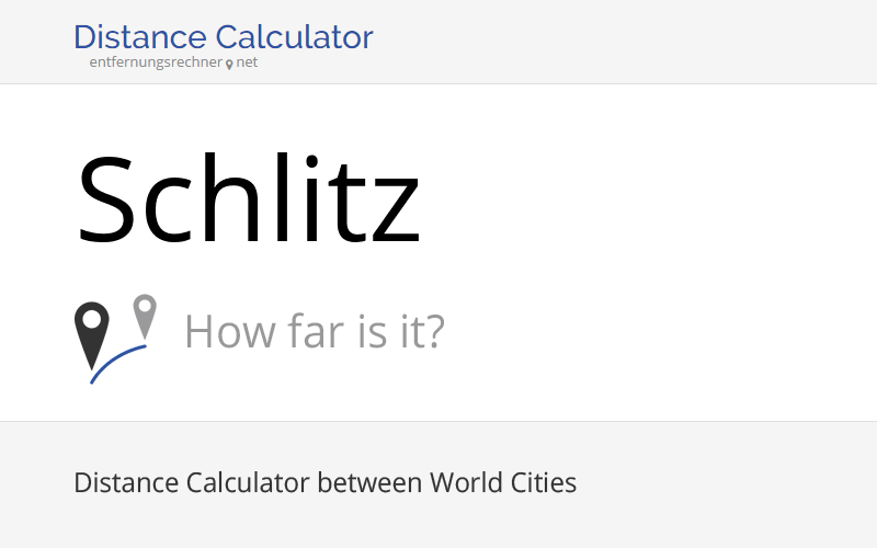 Where is Schlitz, Germany located? Distance, Country & Map