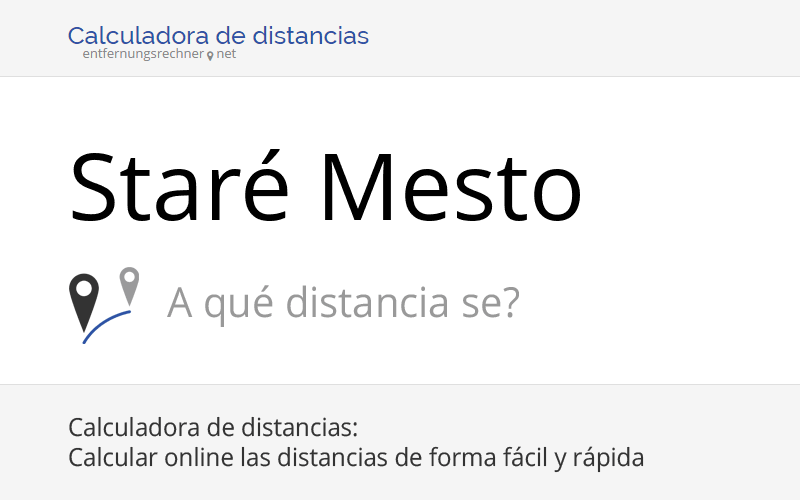 ¿Dónde está Staré Mesto, Eslovaquia? Distancia, País y Mapa